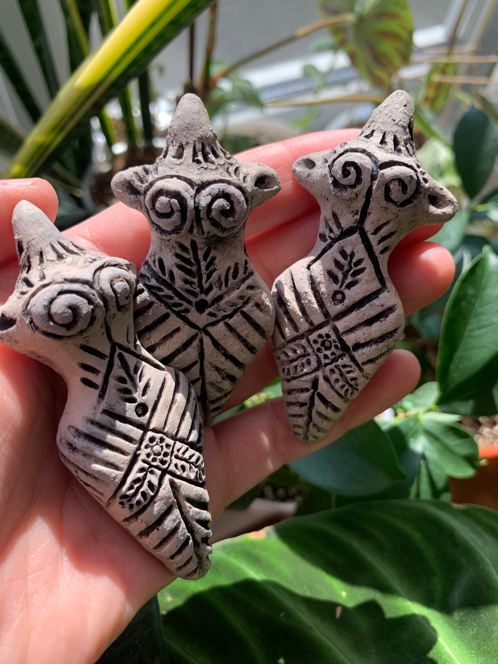 Ceramic Pendant Tripolian Amulet Mother Amulet Fertility Goddess ...