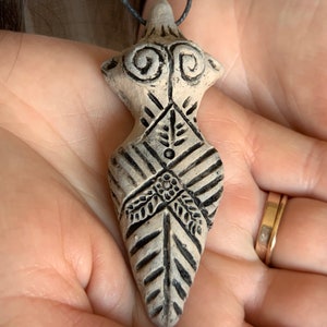 Ceramic Pendant Tripolian Amulet Mother Amulet Fertility Goddess ...