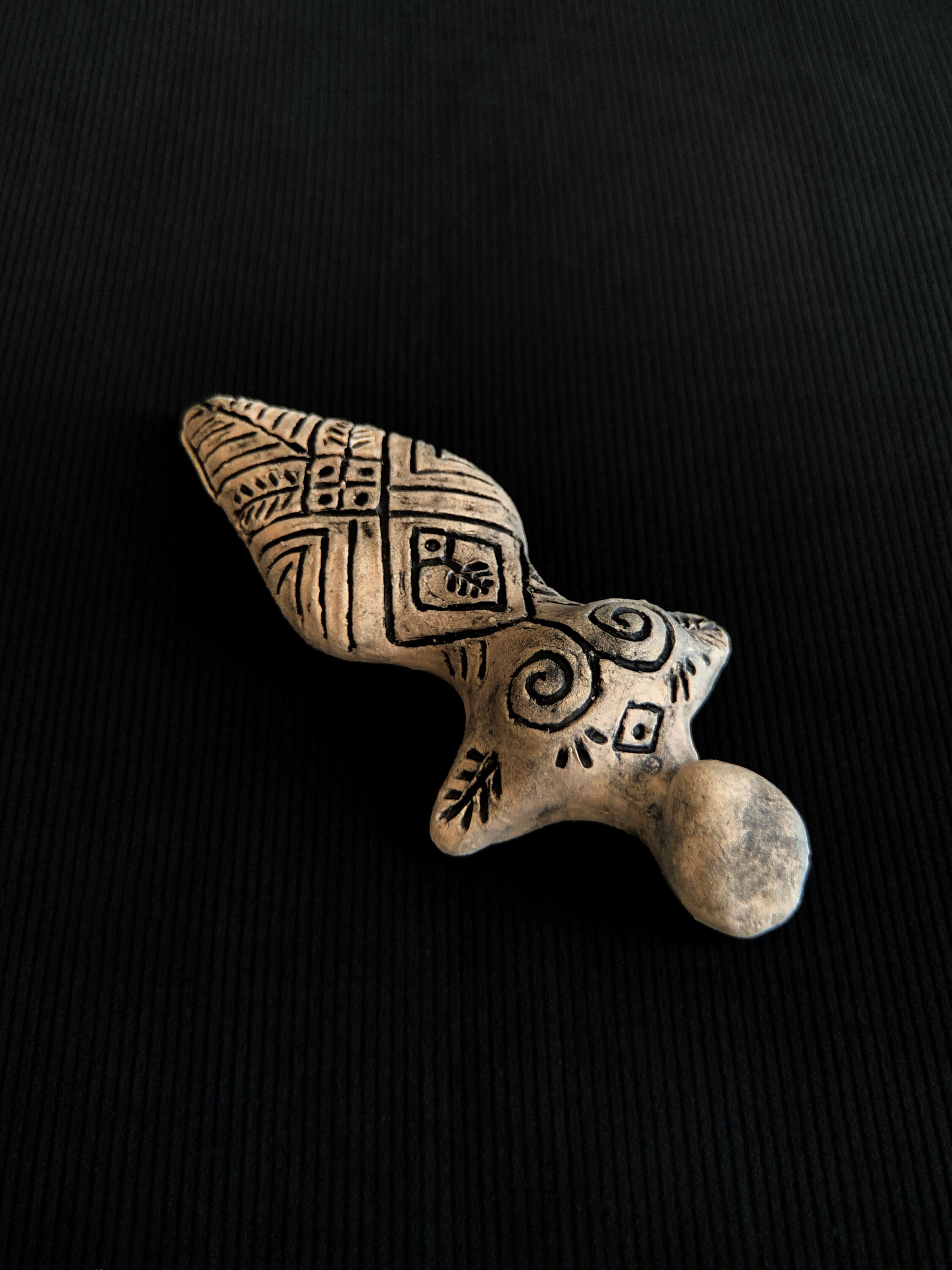 Statuette Amulet of the Goddess of Fertility of Trypillya Culture, the ...