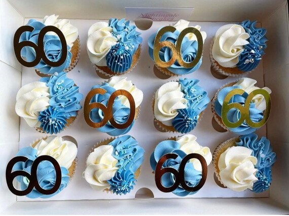 Number Cupcake Toppers Set of 6 Choose Your Numbers - Etsy