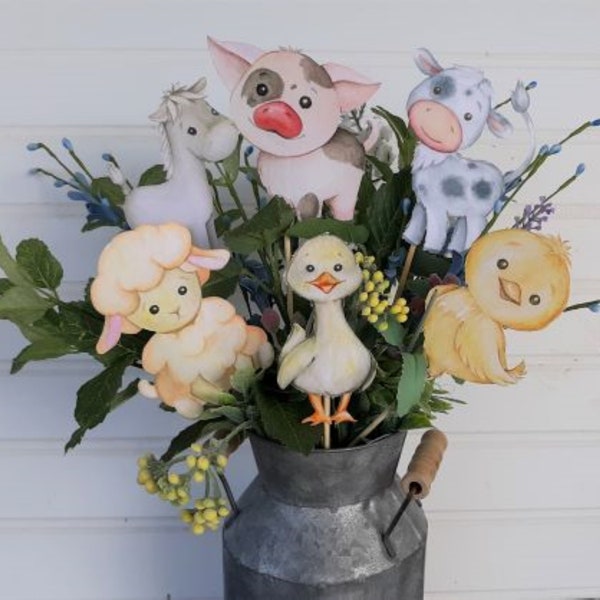 Farm Animal Centerpiece - Etsy
