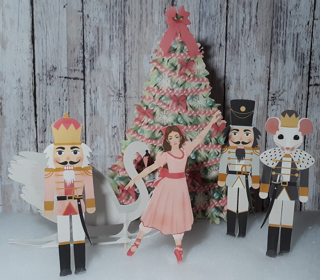 Christmas Nutcracker Ballet Cake Topper, Ballet, Dance Varied Skin ...
