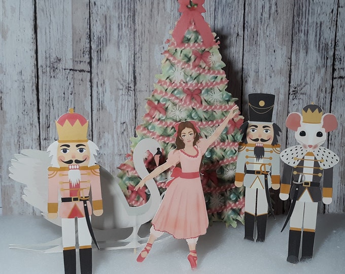Christmas Nutcracker Ballet Cake Topper, Ballet, Dance Varied Skin Tones - Etsy