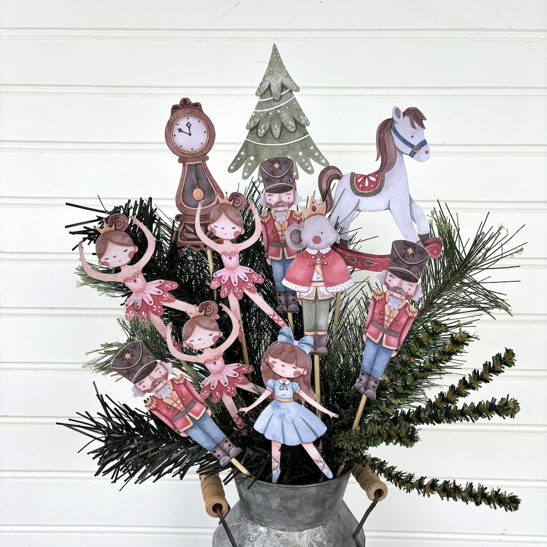 Nutcracker Ballet Christmas Centerpieces, Cake Topper, Christmas ...