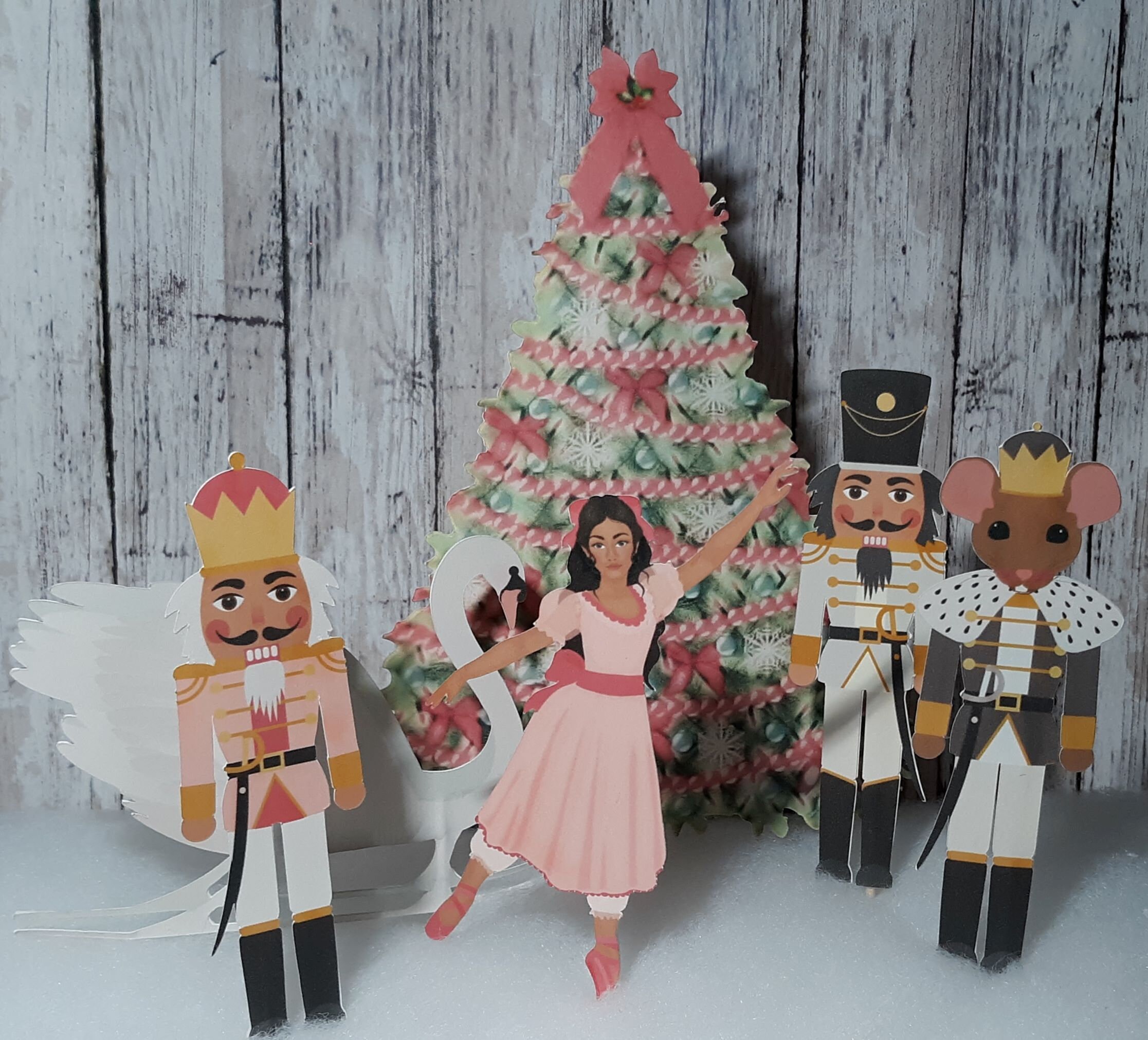 Christmas Nutcracker Ballet Cake Topper, Ballet, Dance Varied Skin ...