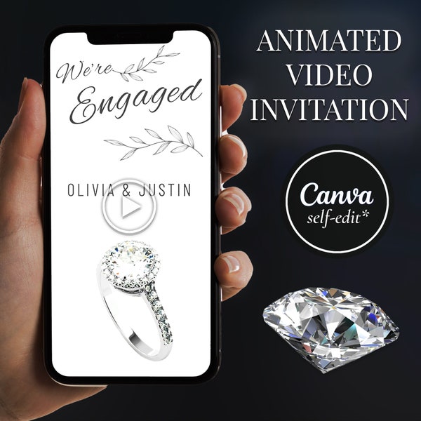 Animated Engagement Invitation - Etsy