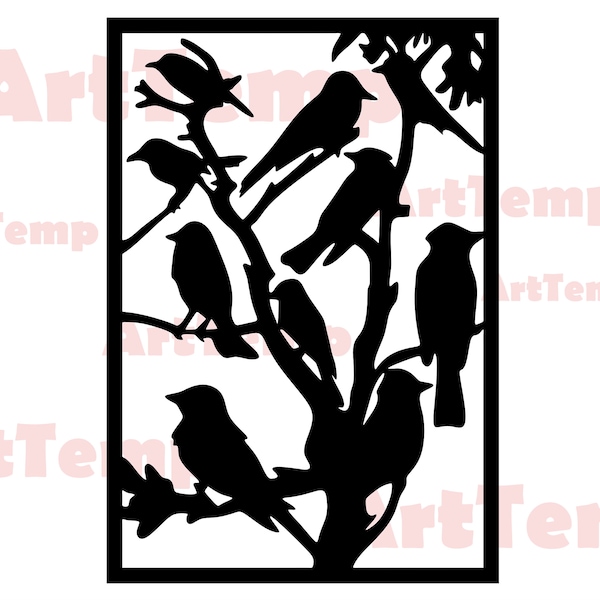 Papercut Birds - Etsy