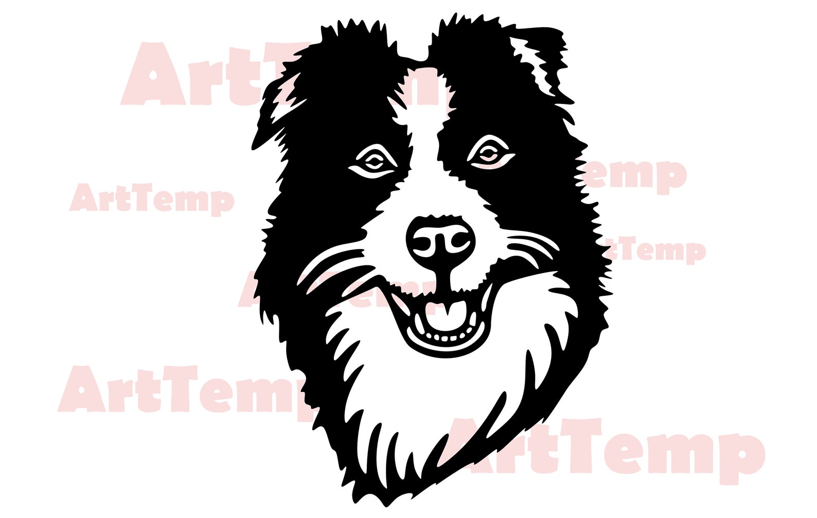 Border Collie SVG Dog Dxf Cut File Pet Svg for Cricut Dxf | Etsy