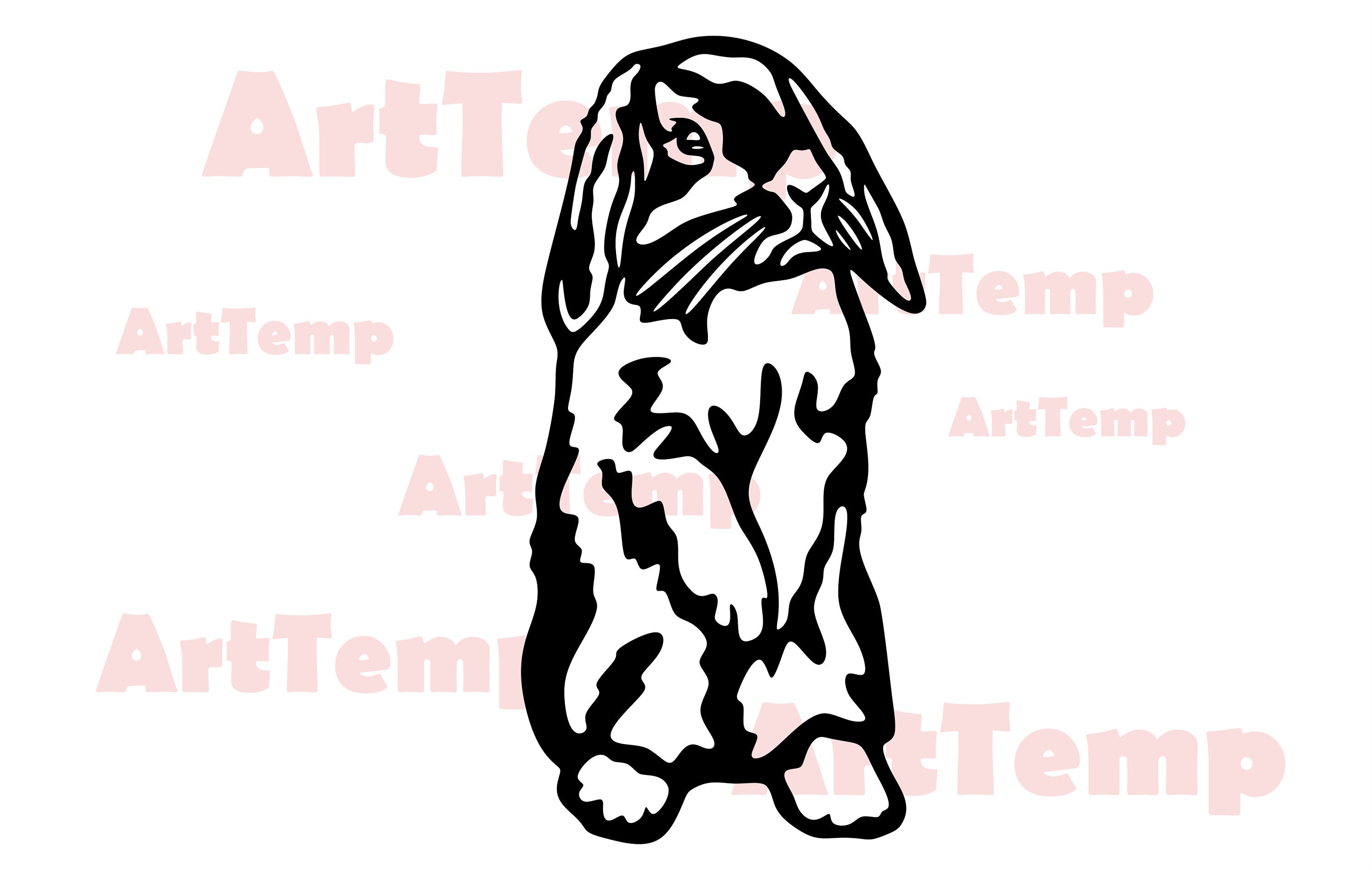 cut file svg for cricut dxf for laser cnc Rabbit svg plasma,papercut ...