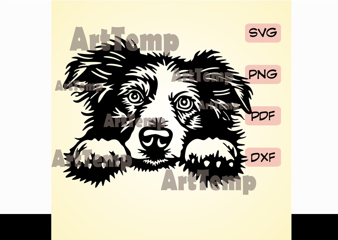 Australian Shepherd SVG, Dog Dxf Cut File, Pet Svg for Cricut, Dxf for ...