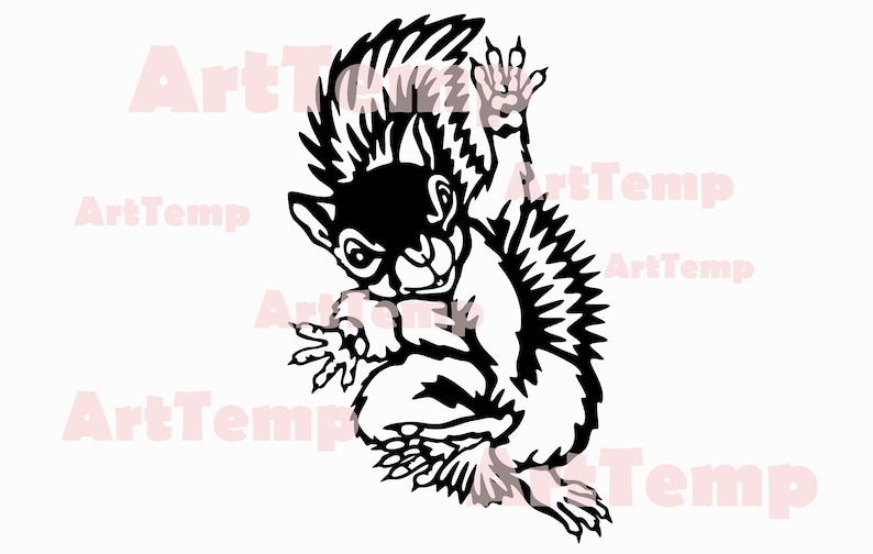 Squirrel Svg Squirrel Clipart Cut File Svg for Cricut Dxf - Etsy