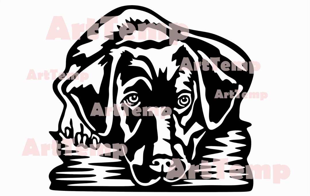 Labrador SVG, Dog Dxf Cut File, Vector Svg for Cricut, Clipart, Shirt ...