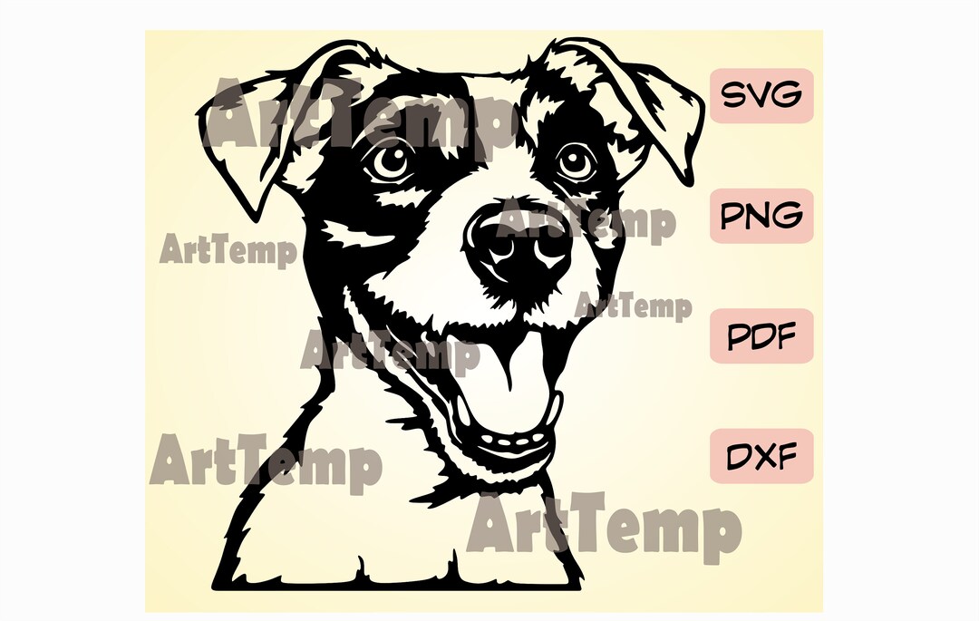 Jack Russell SVG, Dog Dxf, Pet Svg for Cricut, Dxf for Laser Cnc ...