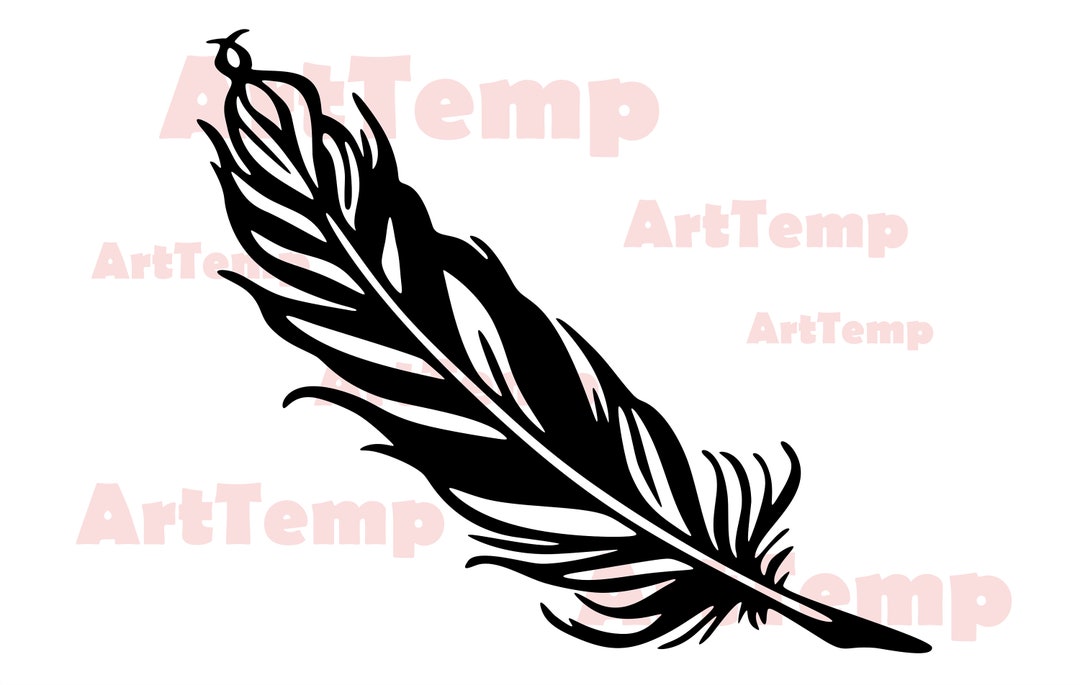 Feather Svg,feather Clipart, Svg for Cricut, Papercut Template, Vector ...