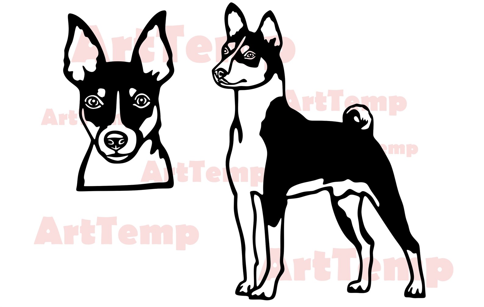 Rat Terrier SVG Dog Dxf Cut File Pet Svg for Cricut Dxf for - Etsy