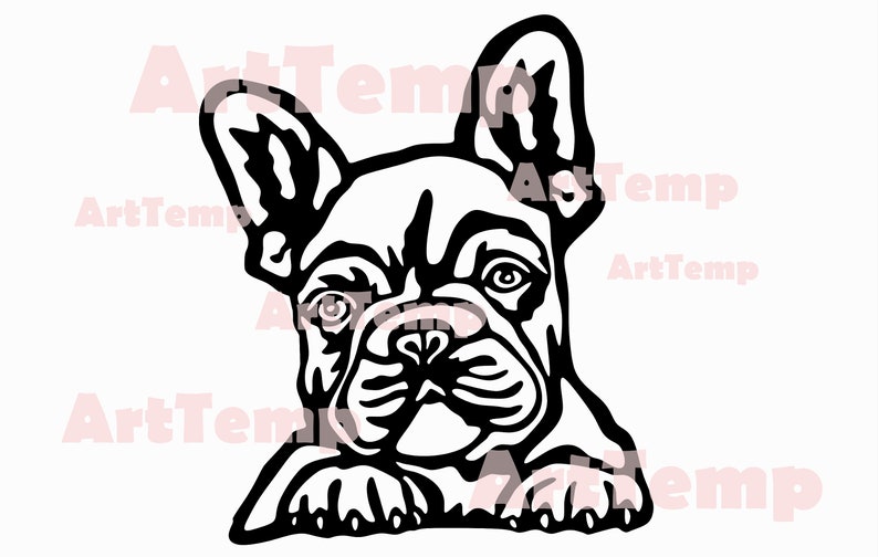 French Bulldog SVG Dog Dxf Cut File Pet for Cricut Dxf for - Etsy