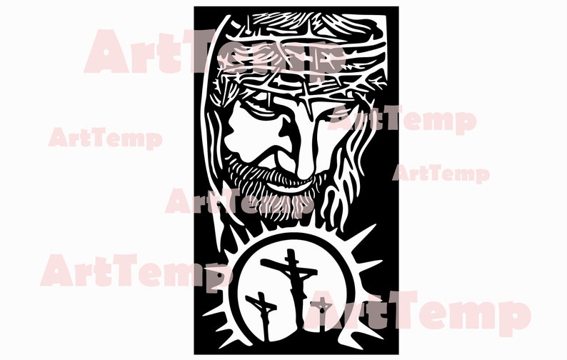 Jesus Crucifixion SVG DXF Religious Christian Faith Cut File - Etsy