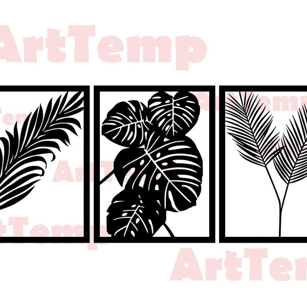 Tropical Cnc File - Etsy