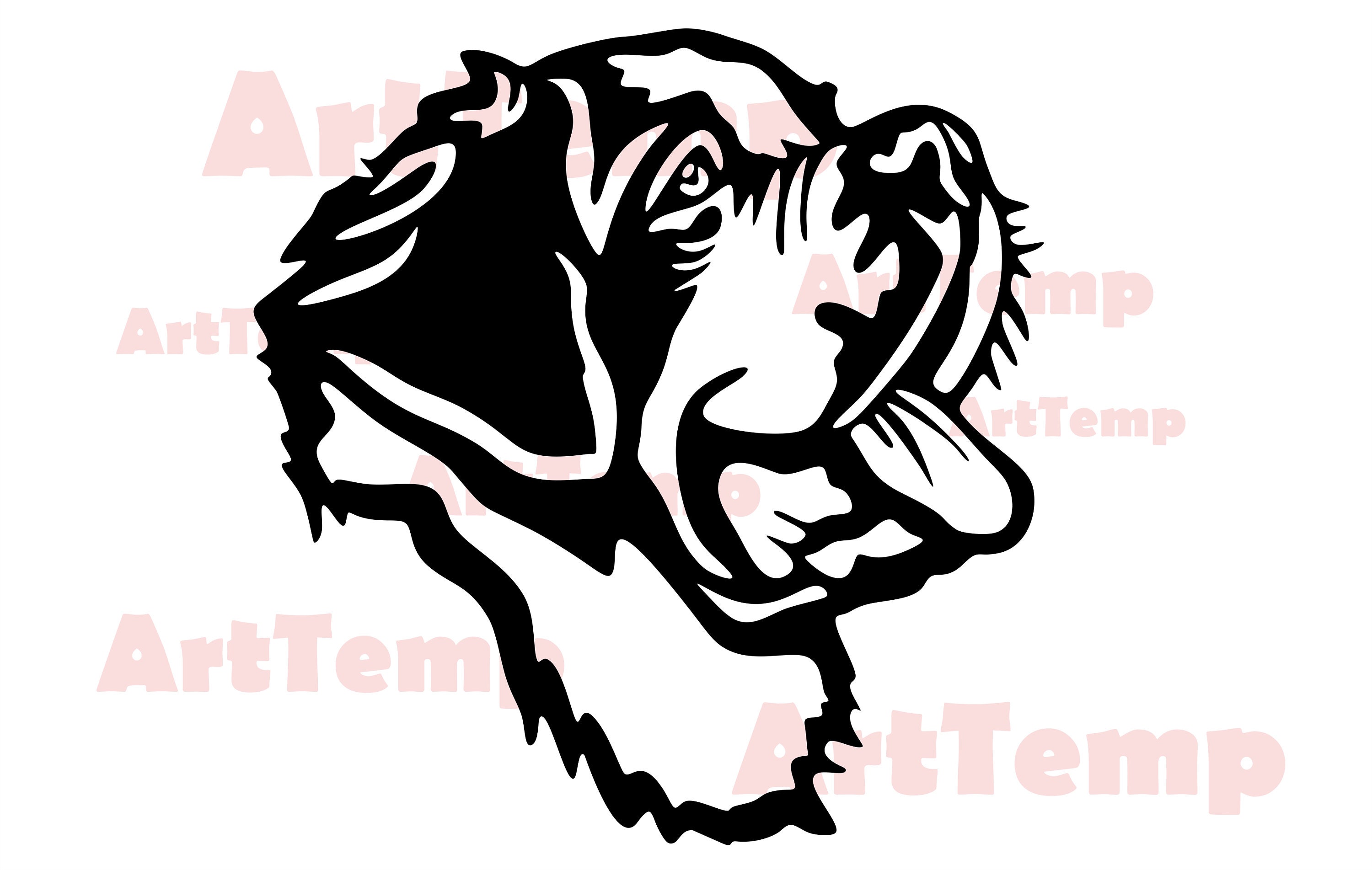 St Bernard SVG Dog Dxf Cut File Pet Svg for Cricut Dxf for | Etsy Denmark