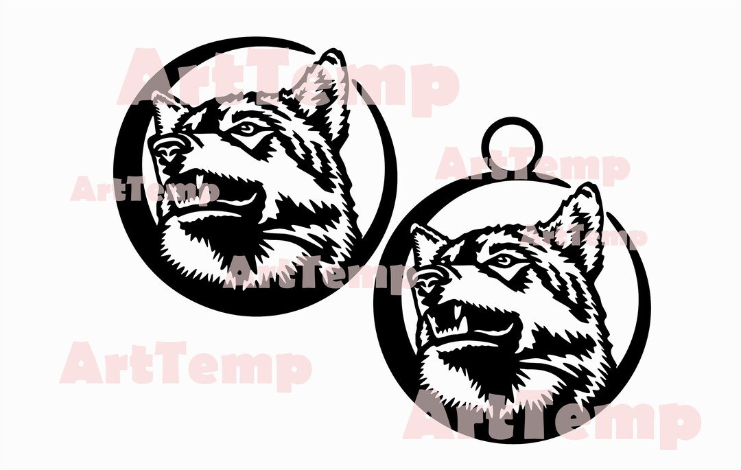 Wolf DXF Animals Cut File for Laser Dxf for Plasma Wolves - Etsy