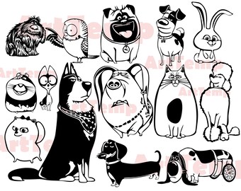 Card Making & Stationery Craft Supplies & Tools Secret Life of Pets svg ...