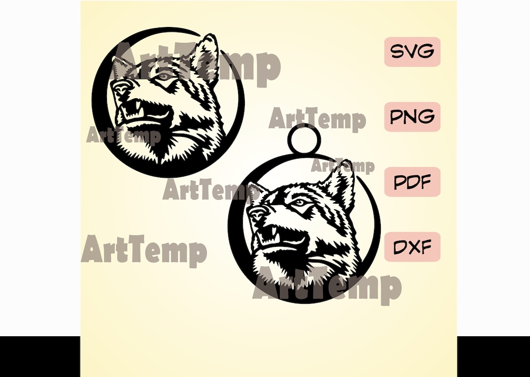 Wolf DXF, Animals Cut File for Laser, Dxf for Plasma, Wolves Cnc File ...
