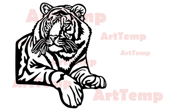 Tiger Wildlife DXF Animals SVG Cut File Svg for Cricut Dxf - Etsy