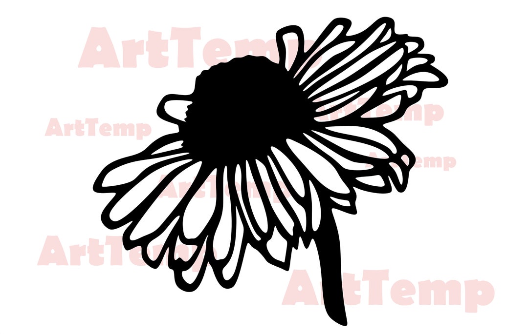 Chamomile Flower SVG: Papercut Template, Cricut, Plasma Cut File ...