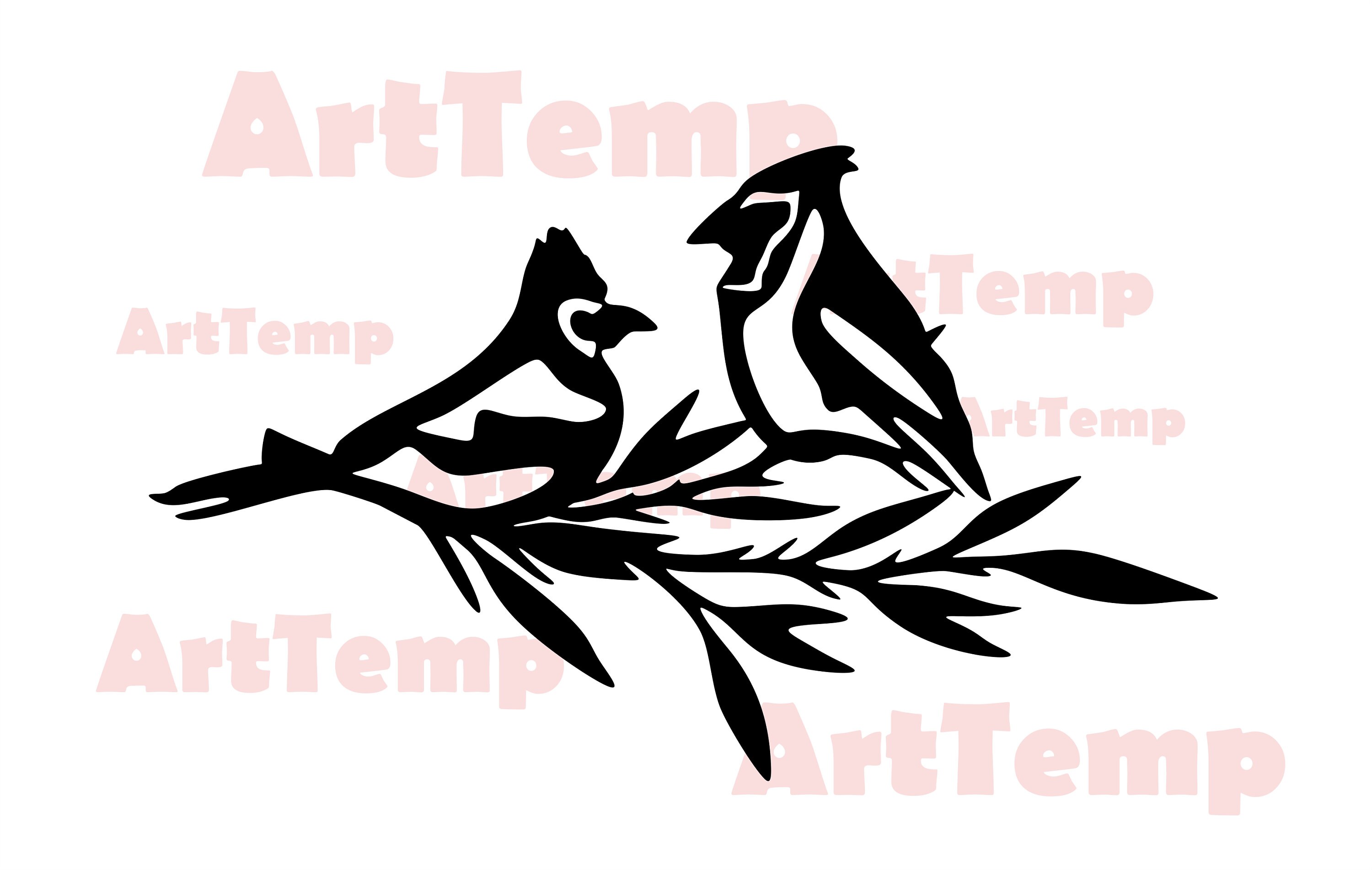 Bird on a Branch Svg, Tree Stake DXF Cut File Laser, Dxf for Plasma ...