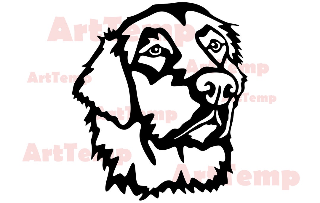 Golden Retriever SVG, Dog Dxf Cut File, Pet Svg for Cricut, Dxf for ...