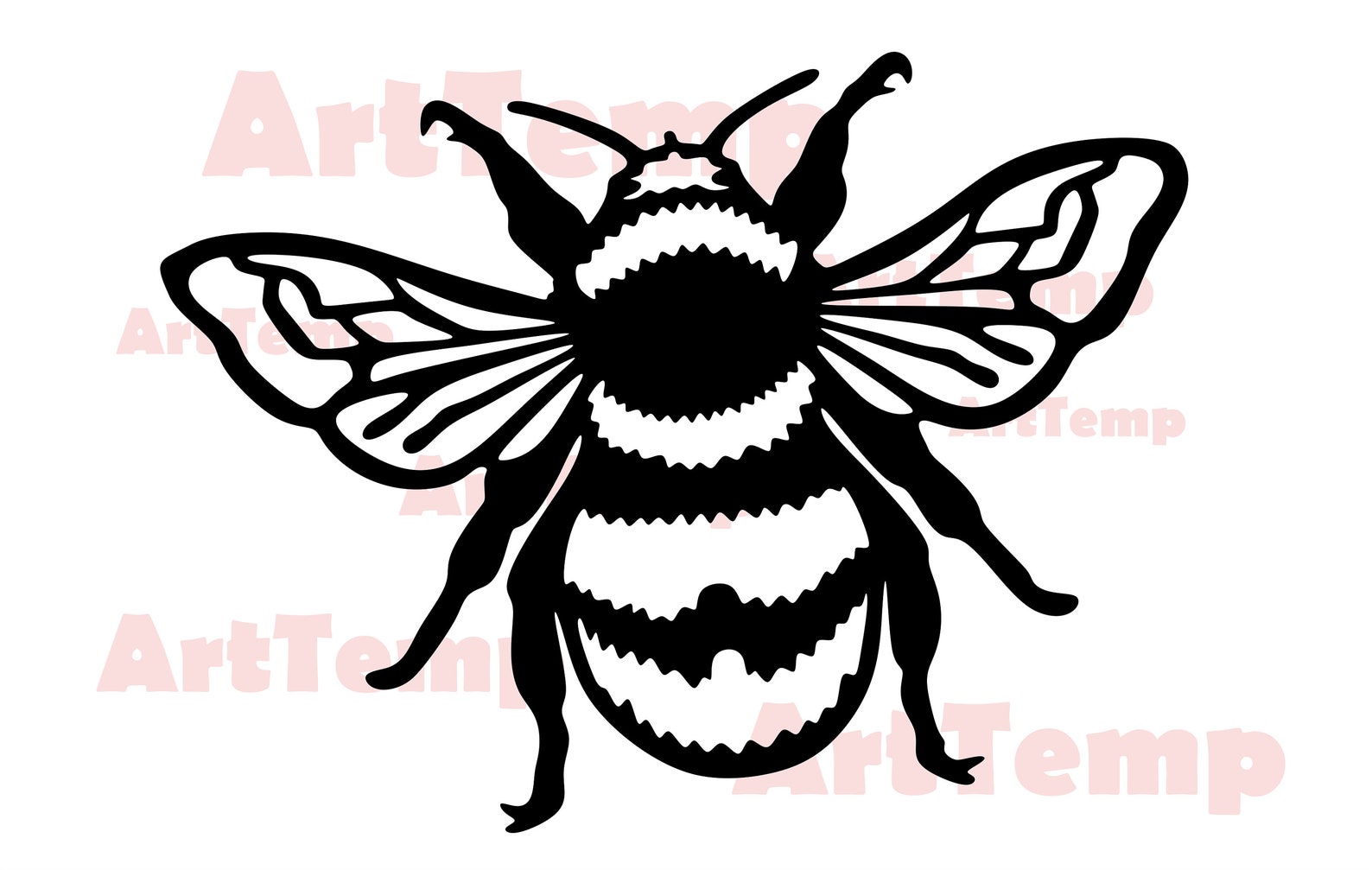 Bee SVG Cut File, Svg for Cricut, Dxf for Laser Cnc, Plasma, Bumble Bee ...