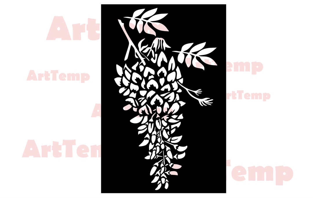 Wisteria SVG , Tree Privacy Screen Cut File, Svg for Cricut, Dxf for ...