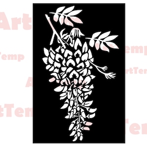 Clip Art Wisteria SVG svg for cricut dxf for laser cnc clipart vector ...