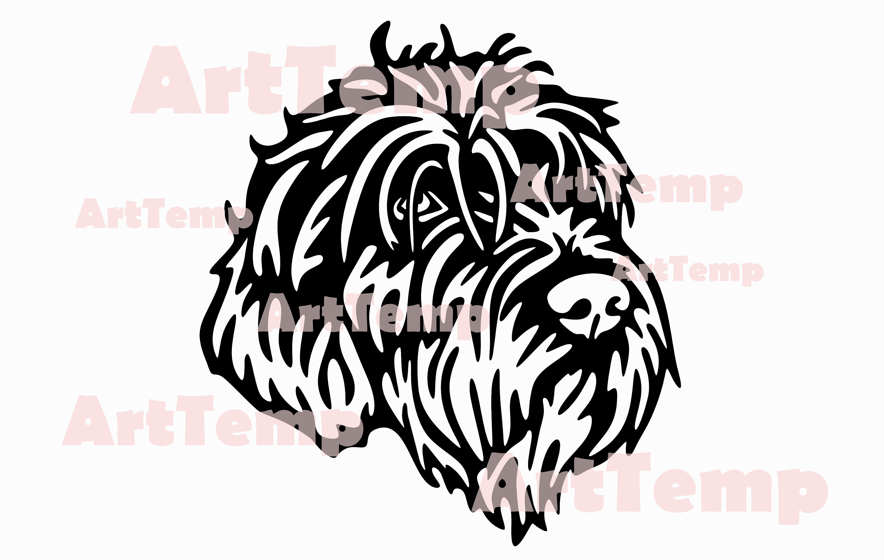 Wirehaired Pointing Griffon SVG Dog Dxf Cut File Pet Svg for - Etsy