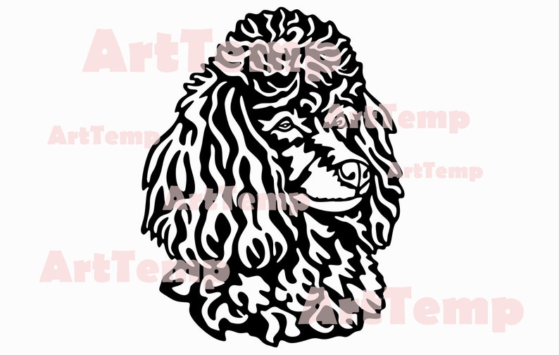 Poodle SVG: Dog Cut File for Cricut, CNC Laser (digital Download ...