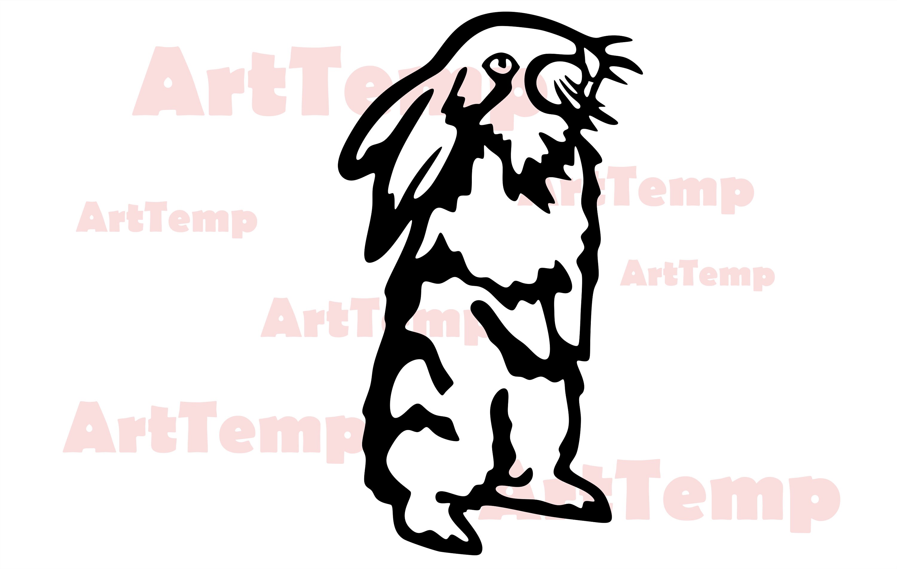 cut file svg for cricut dxf for laser cnc Rabbit svg plasma,papercut ...