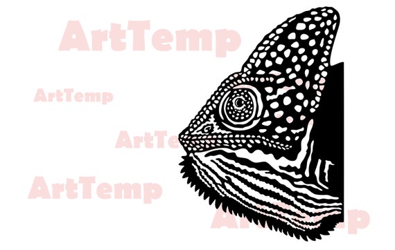 Cameleon Svg reptiles svg for cricut dxf for laser cnc | Etsy