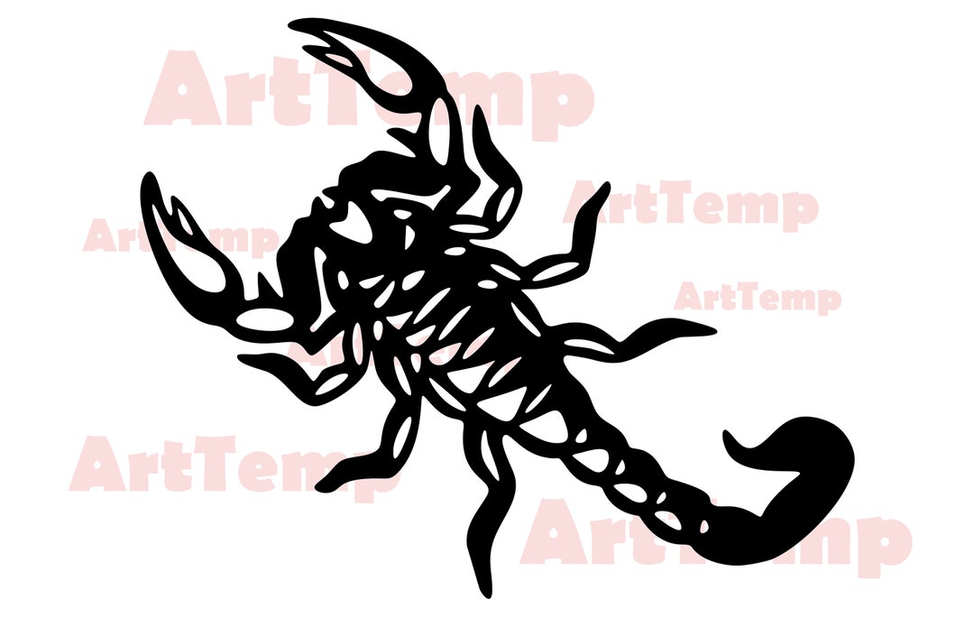 Scorpio Clipart SVG Cut File, Svg for Cricut, Dxf for Laser Cnc, Plasma ...