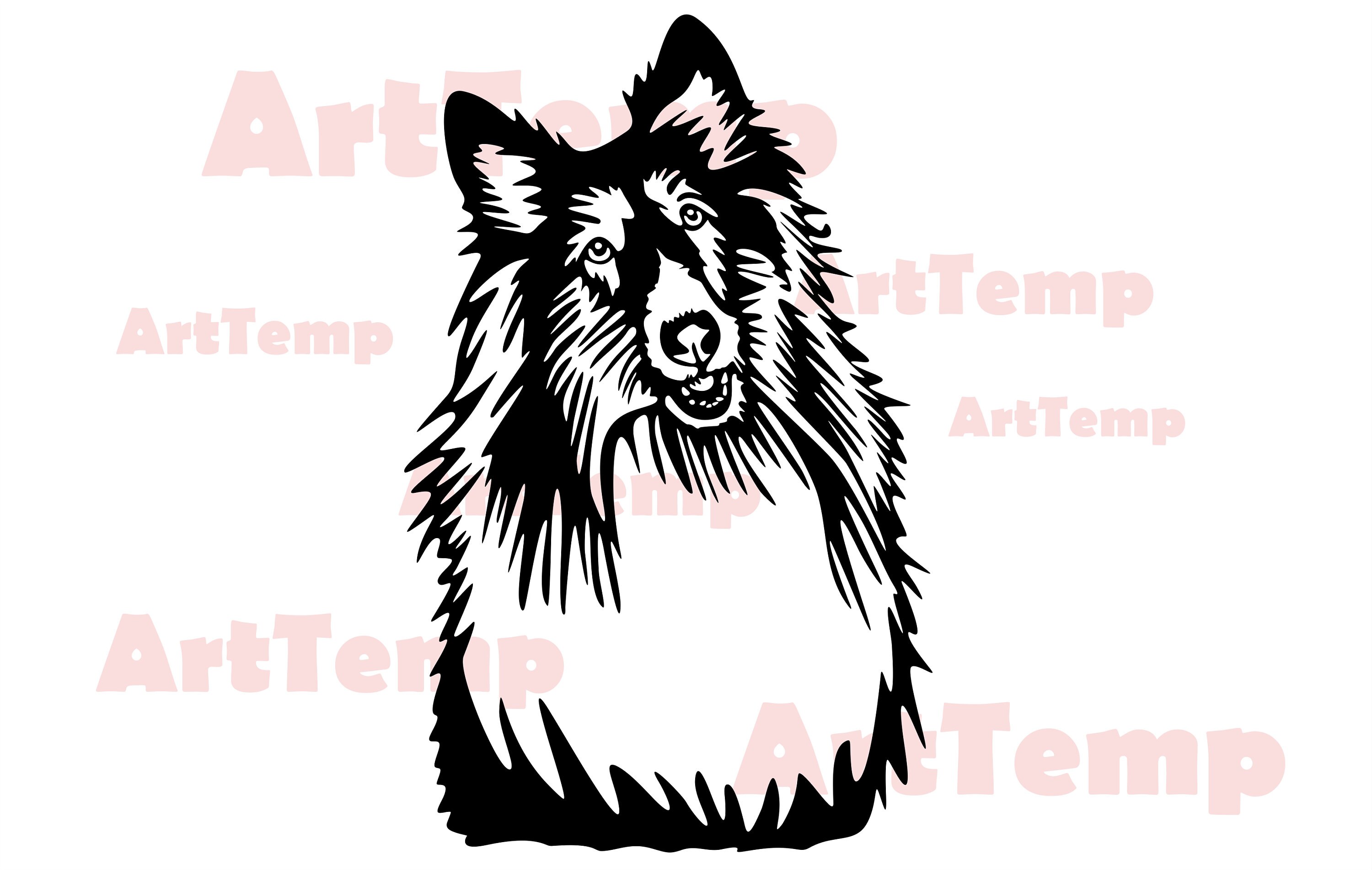Shetland Sheepdog SVG Dog Dxf Cut File Pet Svg for Cricut - Etsy