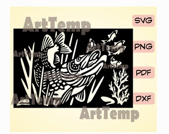 Fish SVG Cut Files, Dxf Files for Plasma, Laser Cutting, Cnc, Dxf ...