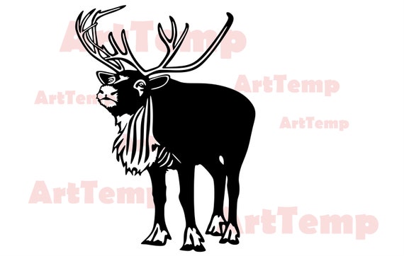 Reindeer Svg Animals DXF Cut File Svg for Cricut Dxf for | Etsy
