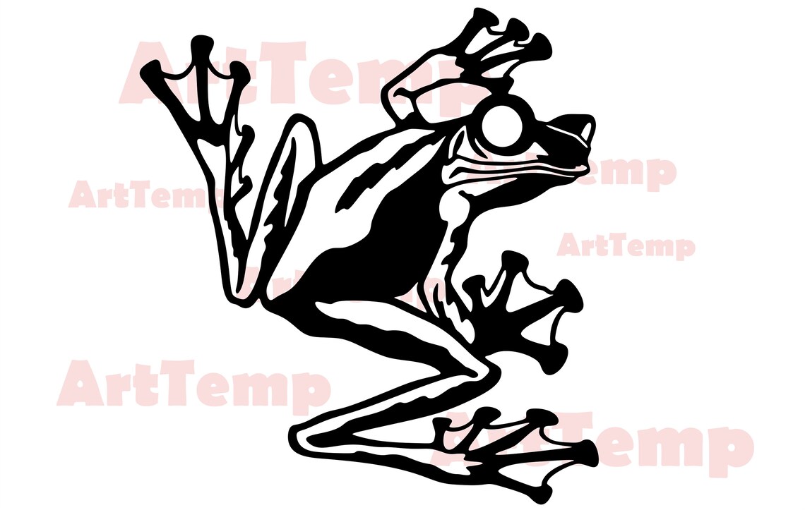 Frog Svgcut File Svg for Cricut Dxf for Laser Cnc Plasma | Etsy