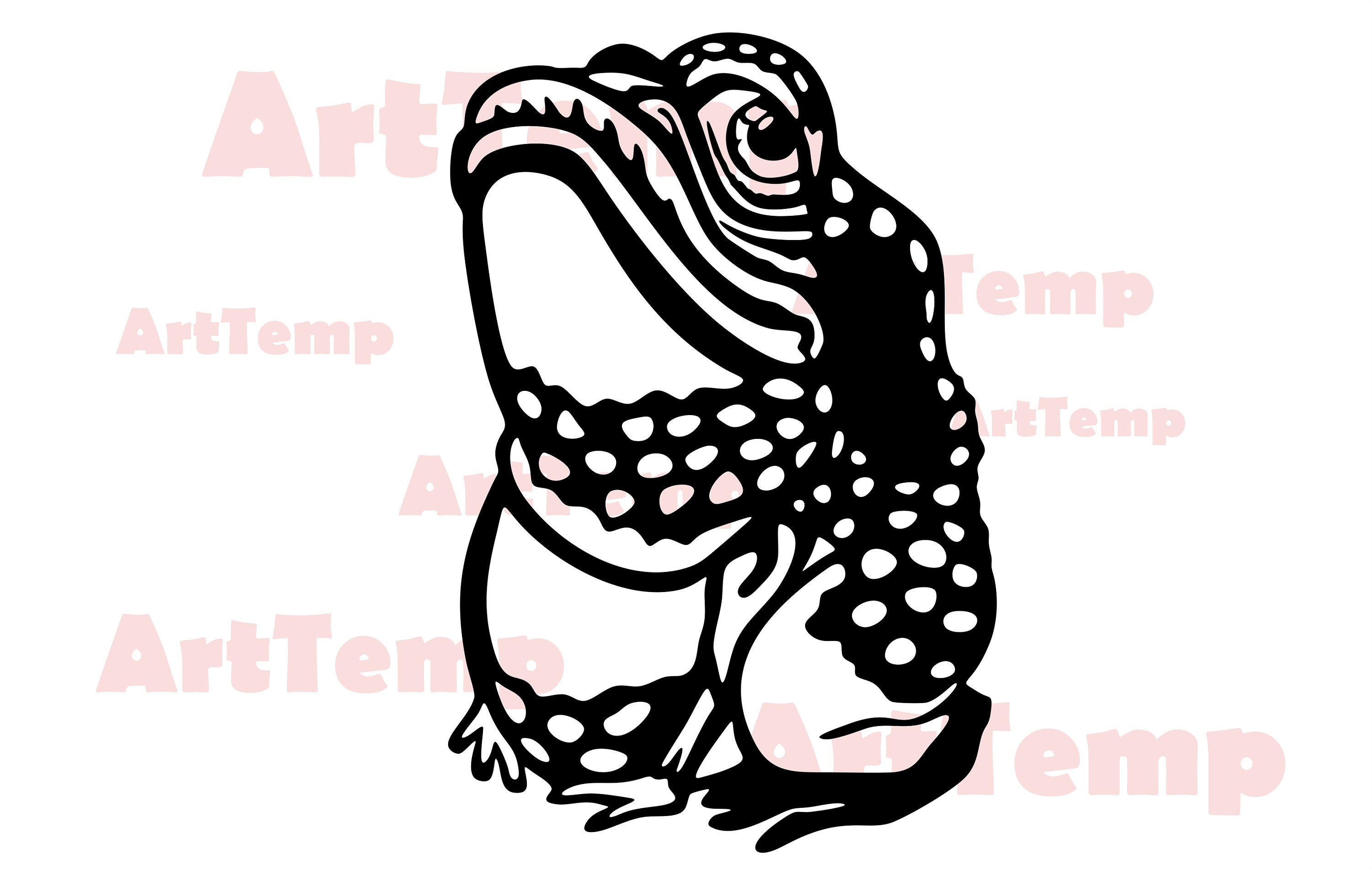 Frog Svgcut File Svg for Cricut Dxf for Laser Cnc Plasma - Etsy
