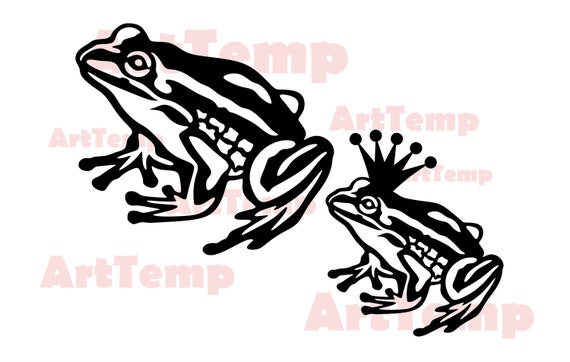 Frog Svgcut File Svg for Cricut Dxf for Laser Cnc Plasma | Etsy