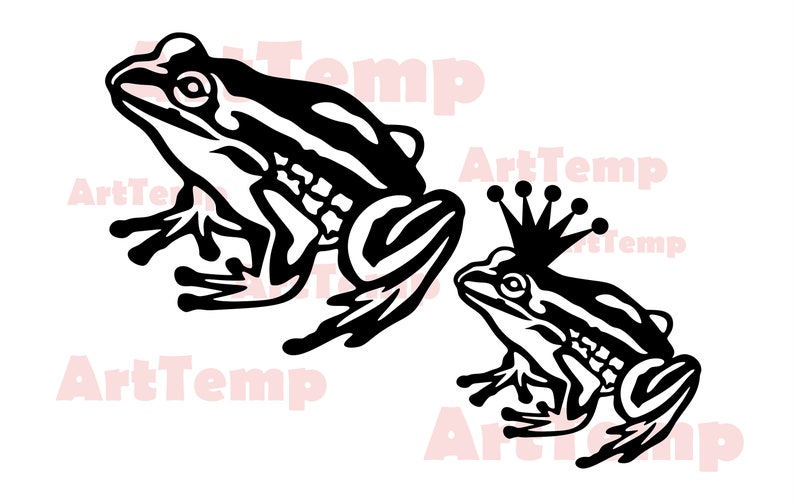 Frog Svgcut File Svg for Cricut Dxf for Laser Cnc Plasma - Etsy