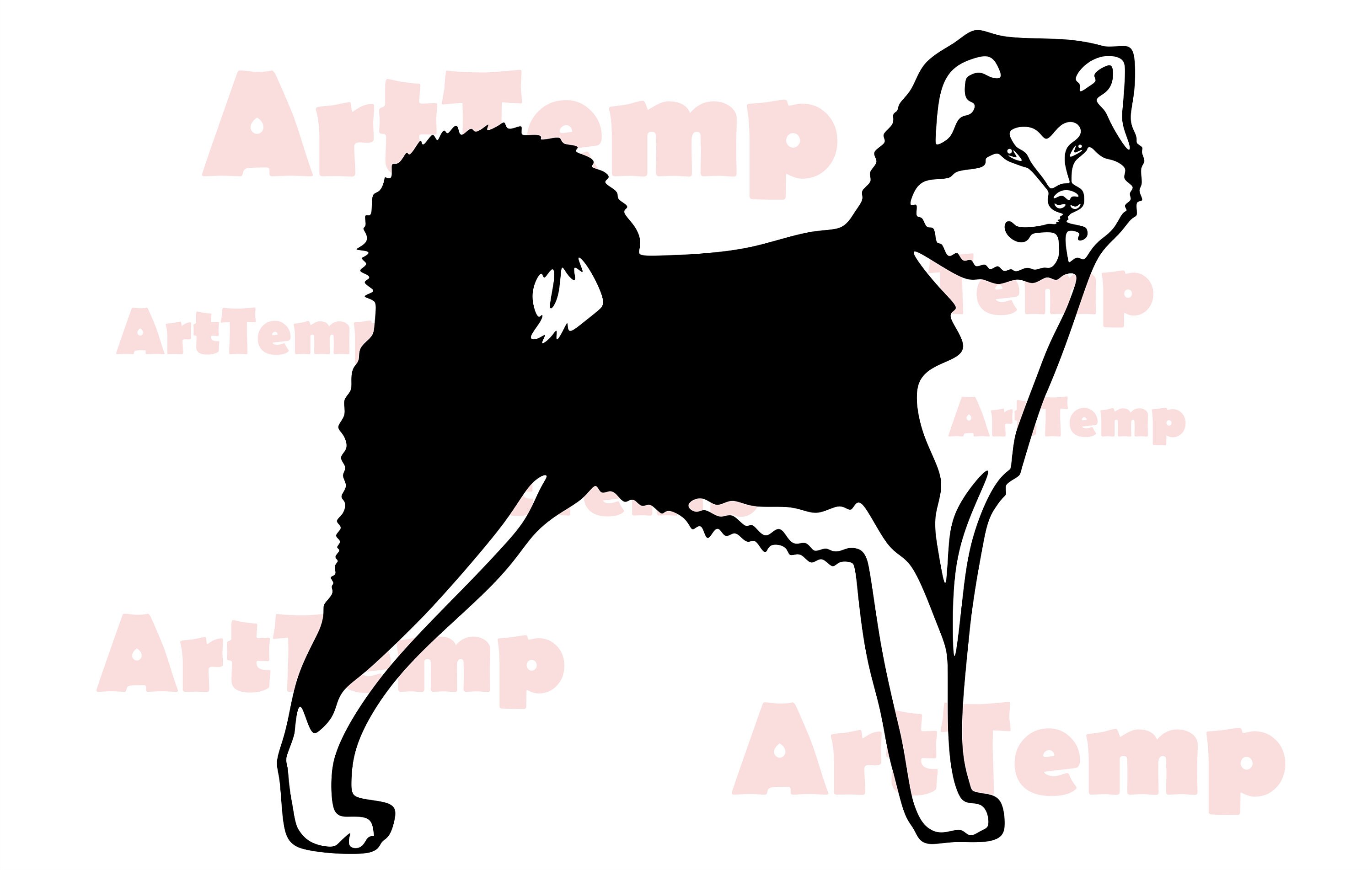 Japanese Akita Inu SVG Dog Dxf Cut File Pet Svg for Cricut - Etsy UK
