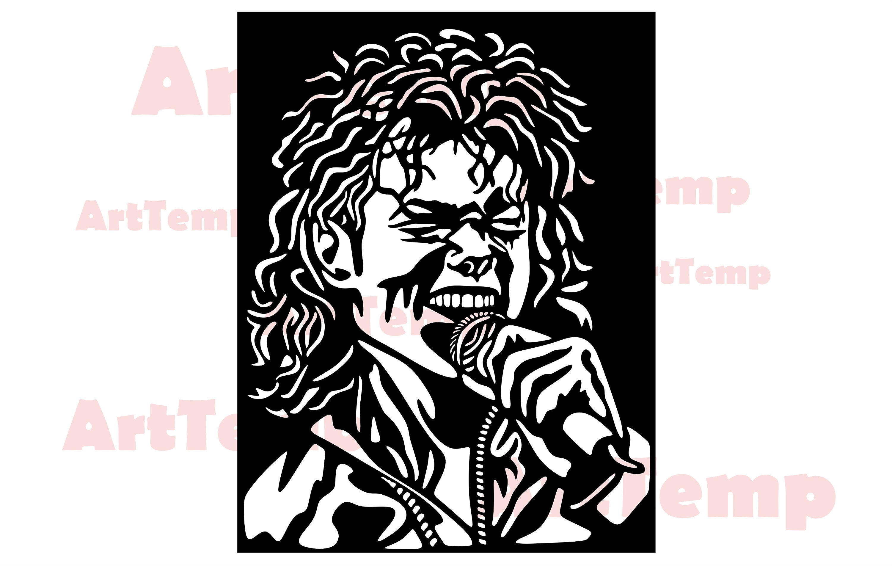 Michael Jackson Stencil Template