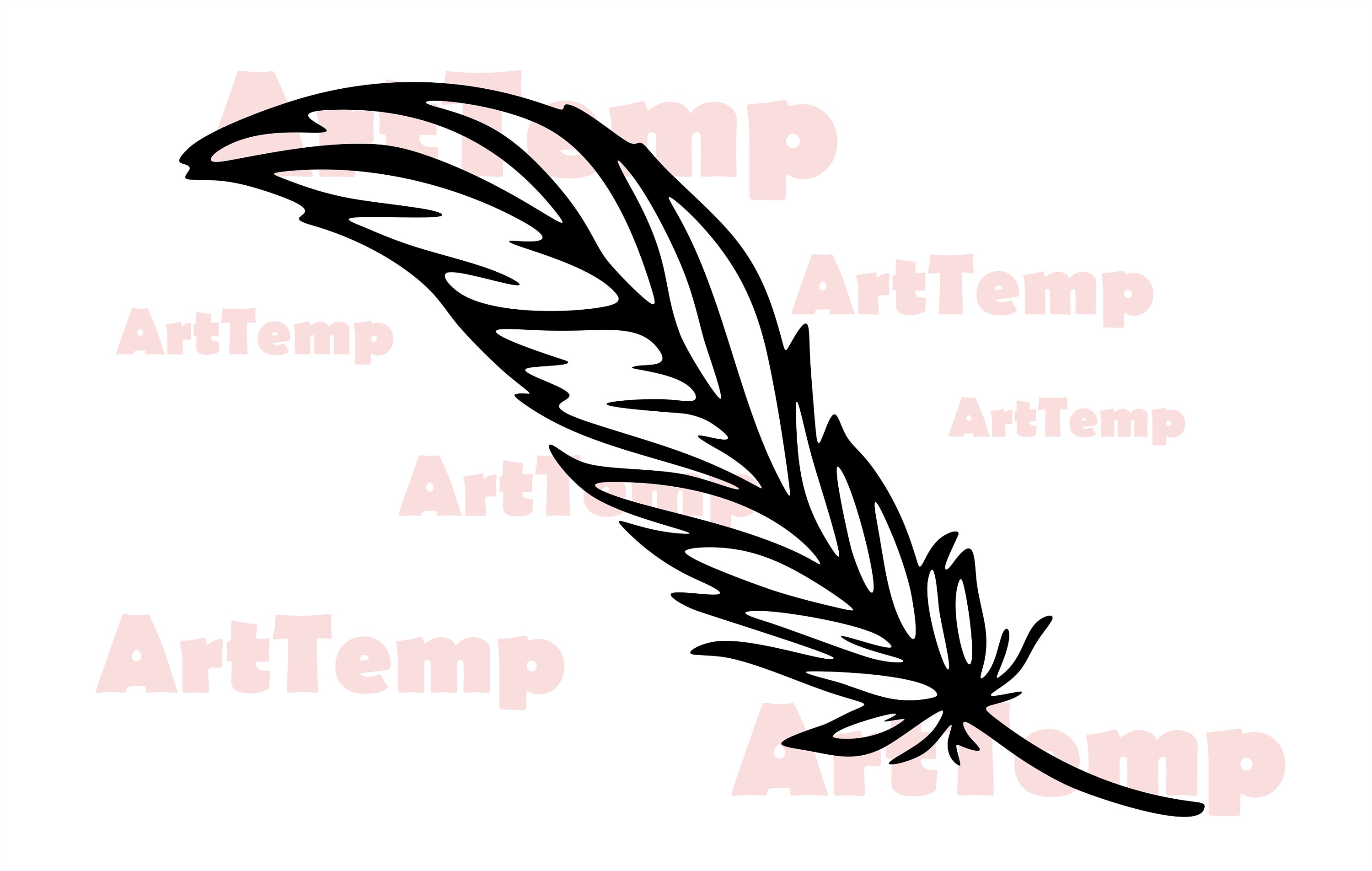 Feather Svgfeather Clipart Svg for Cricut Papercut - Etsy