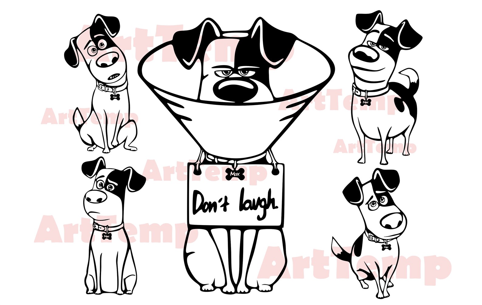 Secret life of pets svg Max svg Dog svg Pet Vector File SVG | Etsy