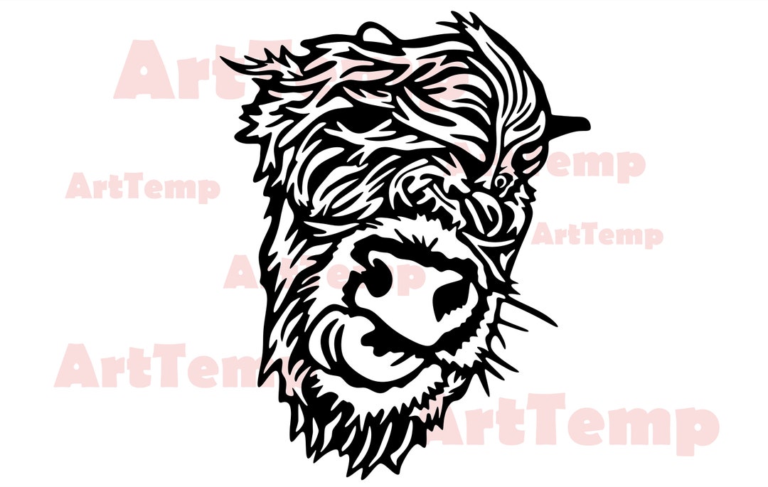 Bull Svg, Highland Cow SVG, Western Svg Files,cut Files, Bull Clipart ...